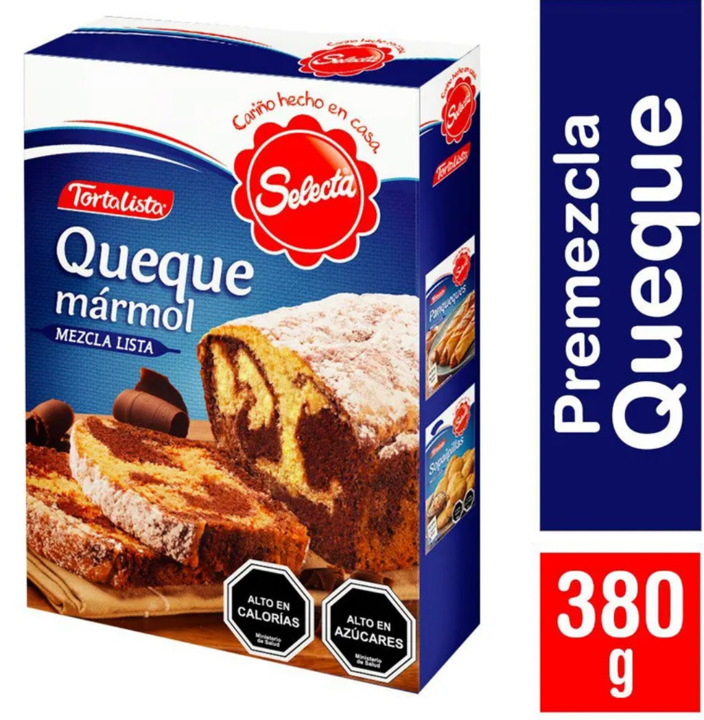 Premezcla Selecta Tortalista Queque Marmol 380 GR – dondelaquellevaytrae